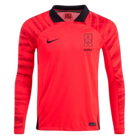 South Korea Home World Cup Long Sleeve Jersey 2022 Kickoffshopper