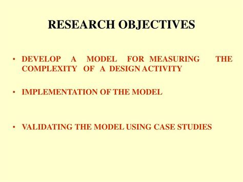 Ppt Complexity Index For A Design Activity Powerpoint Presentation