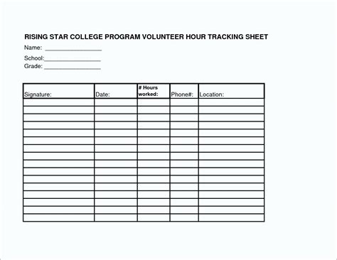 Volunteer Spreadsheet Template Google Spreadshee Volunteer Tracking Spreadsheet Template