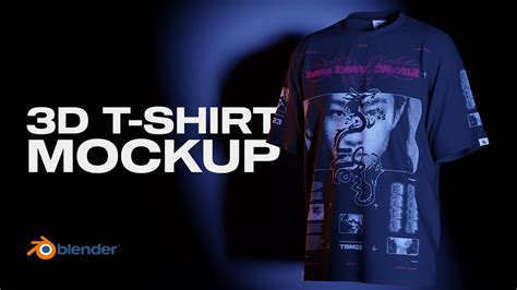 3D T Shirt Mockup Blender Tutorial YouTube