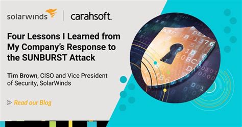 Nadia Hamad On Linkedin What Happened Following The 2020 Sunburst Attack Solarwinds Ciso And Vp…