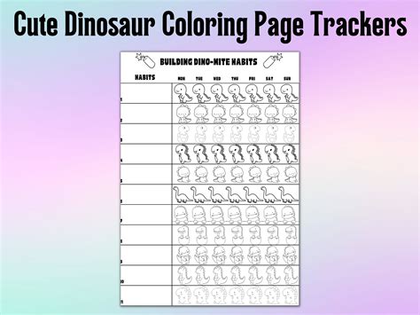 ADHD Habit Tracker Bundle Printable Habit Trackers 50 Page Bundle ADHD