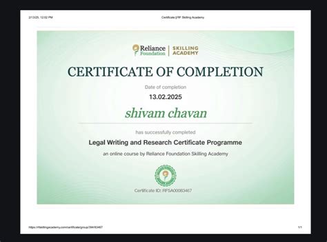 Cs Law Reliance Skill Professionaldevelopment Shivam Chavan