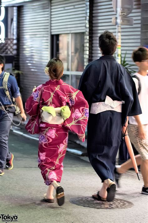 Japanese Yukata Pictures In Harajuku At Jingu Gaien Fireworks Festival