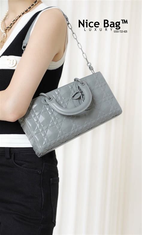 Túi Dior Medium Lady D Joy Diamond Gray Nice Bag™
