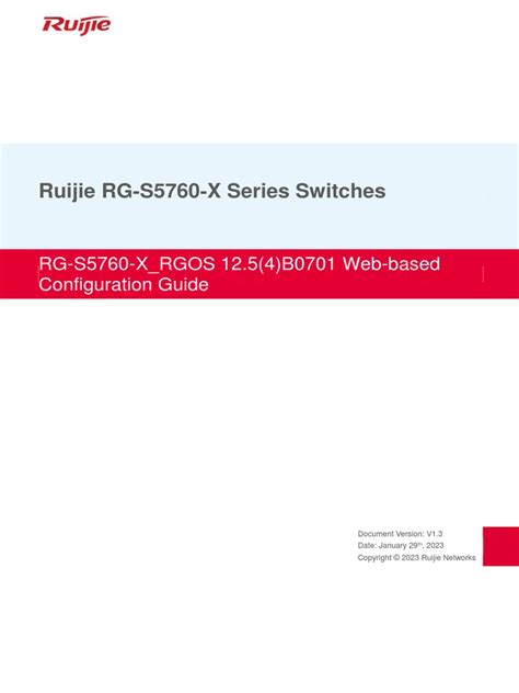 Rg S5760 X Series Switches Web Based Configuration Guide Rgos 125 4