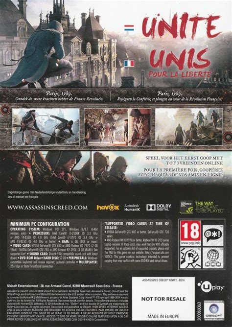 Assassins Creed Unity Bastille Edition Cover Or Packaging Material
