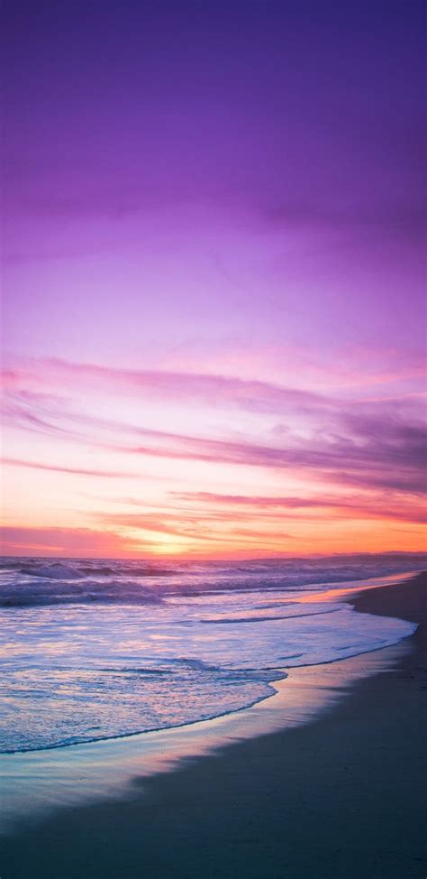 Samsung Galaxy A8 Wallpaper With Sunset In Beach Allpicts Beach