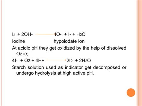 Iodimetry And Iodometry Pptx