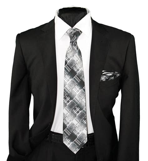 Ties High Definition Tie With Round Hanky Menz Fashion