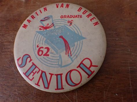 Martin Van Buren High School Queens Village New York 1962 Pin Back Bx