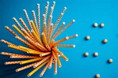 Stack Of Paper Straws Copy Space Stock Photo Image Of Recycle Copy