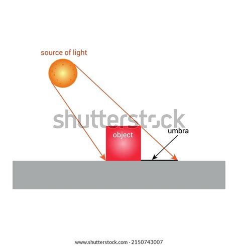 Schematic Diagram Shadow Object Principle Shadows Stock Vector Royalty Free