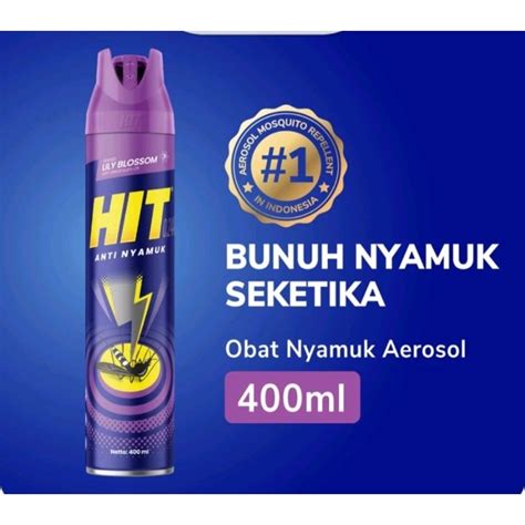 Jual Hit Obat Nyamuk Aerosol Lily Blossom 400ml Shopee Indonesia