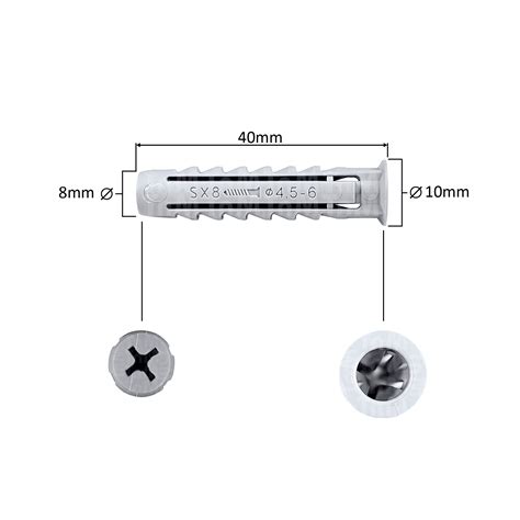 Kit 100 Buchas Nylon Fischer Sx 8mm Fixação Profissional E Alta