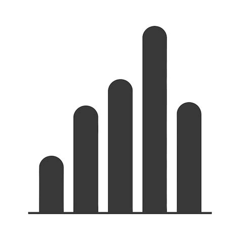 Premium Vector Silhouette Infographic Bar Graph Growth 2d Object