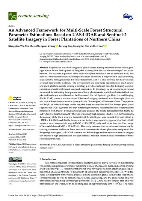 pdf an advanced framework for multi scale forest structural parameter
