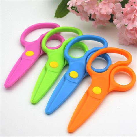 Candy Color Safety Plastic Scissors Diy Paper Cutt Vicedeal