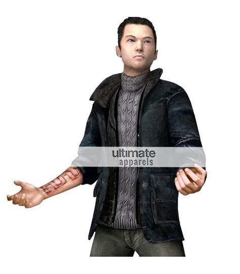 Fahrenheit Game Lucas Kane Shearling Black Jacket