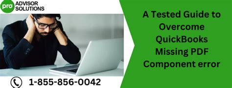 a complete guide to properly address quickbooks missing pdf component
