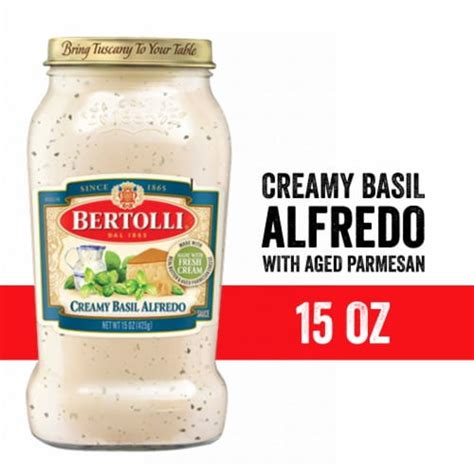 2x Bertolli Creamy Basil Alfredo With Aged Parmesan Sauce 15 Oz