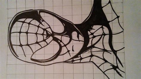 Spider Man Grid Drawing Easy