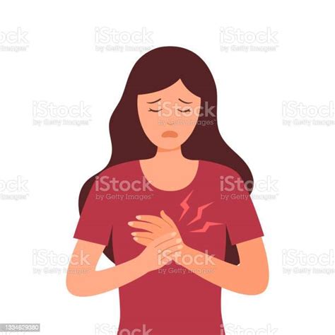 흰색 배경에 손 통증 개념 벡터 일러스트 여자는 한 손에 마비를 느낀다 근육 이나 뼈 문제 아픔에 대한 스톡 벡터 아트 및 기타