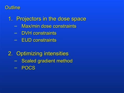 Dose Constraints In Imrt Ppt