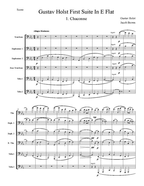 First Suite For Military Band Op28 No1 Holst Gustav Imslp