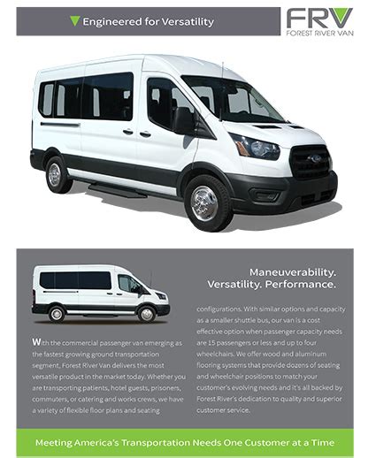 Ford Transit Forest River Van Flexible Refined Value