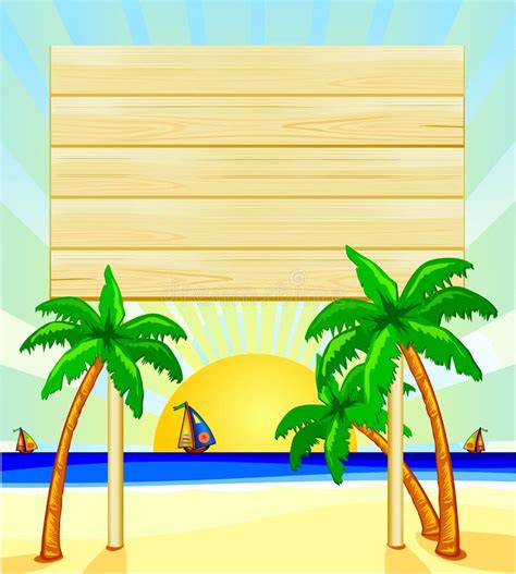 Beach Sign Blank Stock Illustrations 3 859 Beach Sign Blank Stock