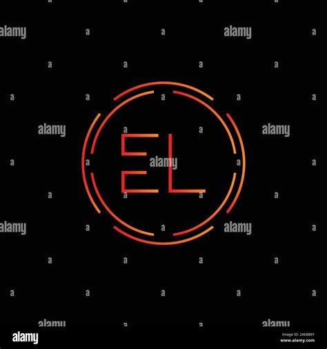 Initial El Letter Linked Logo Creative Letter El Modern Business Logo