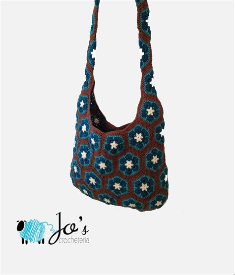 Crochet Pattern African Flower Shoulder Bag Etsy