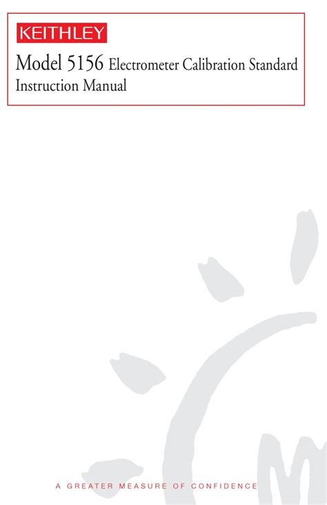 Keithley 5156 Instruction Manual Pdf Download Manualslib