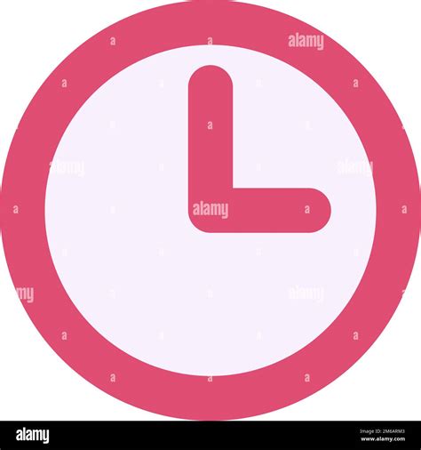 Red Clock Icon Wall Clock Editable Vector Stock Vector Image And Art