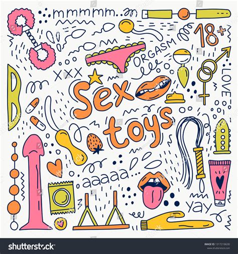 Doodle Illustration Sex Toys Element Sex Stock Vector Royalty Free Shutterstock