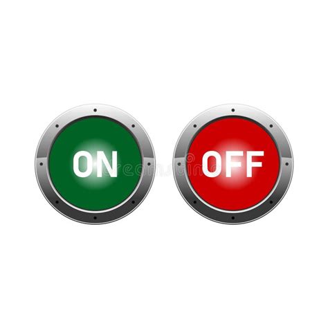 Red And Green Start Or Stop Button Stock Vector Illustration Of Circle Green 366670894
