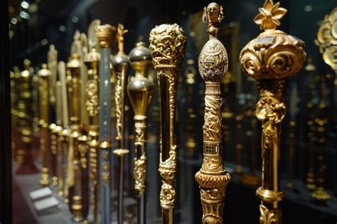 A Collection Of Brass And Brass Brass Brass Brass Brass Objects Premium Ai Generated Image