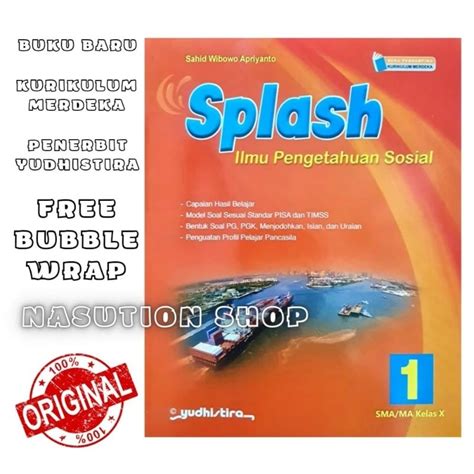 Jual Buku Splash IPS Kelas 1 X 10 SMA Yudhistira Kurikulum Merdeka