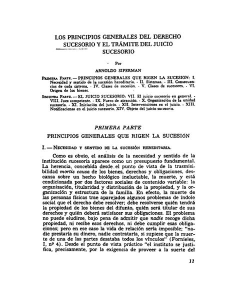 Los Principios Generales Del Derecho Sucesorio Y El Tramite By Luis