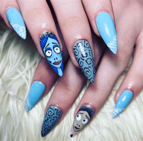 40 Corpse Bride Nails Designs