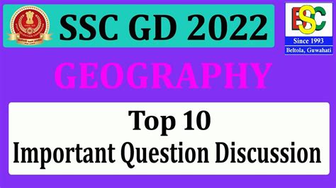 Ssc Gd Geography Ssc Gd Geography Previous Year Question Ssc Gd
