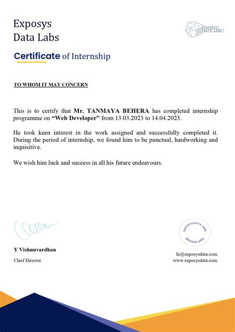Tanmaya Behera On Linkedin Finally Completed The Internship From