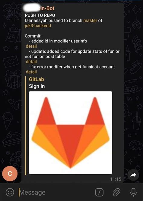 Github Fachryansyahtelegram Gitlab Reporter Telegram Bot Auto
