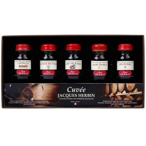 法國 Jacques Herbin 法國風情墨水組 10ml 5入 誠品線上