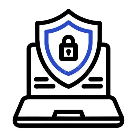 Cyber Security The Importance Of Protecting Your Data Stock Vector Illustration Of