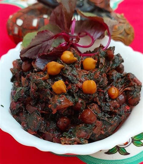 Lal Saagcholyered Spinach Recipe Nutritious And Delicious