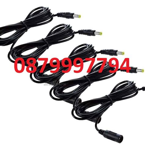 5бр Удължителен кабел за камери 3 метра Кабели Конектори Преходници Пловдив Стандар