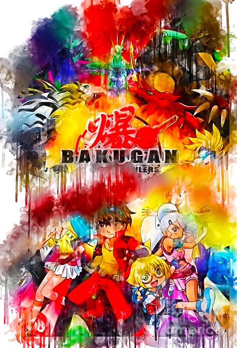 S03595 Anime Bakugan Battle Brawlers Digital Art By Sherman Barrows