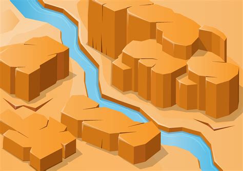 Isometric Rock Mountain In Desert 14434882 Vector Art At Vecteezy